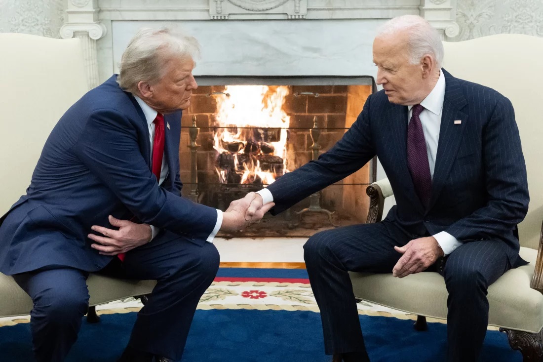 ‘Smooth transfer of power’: Biden welcomes Trump to the White House ...